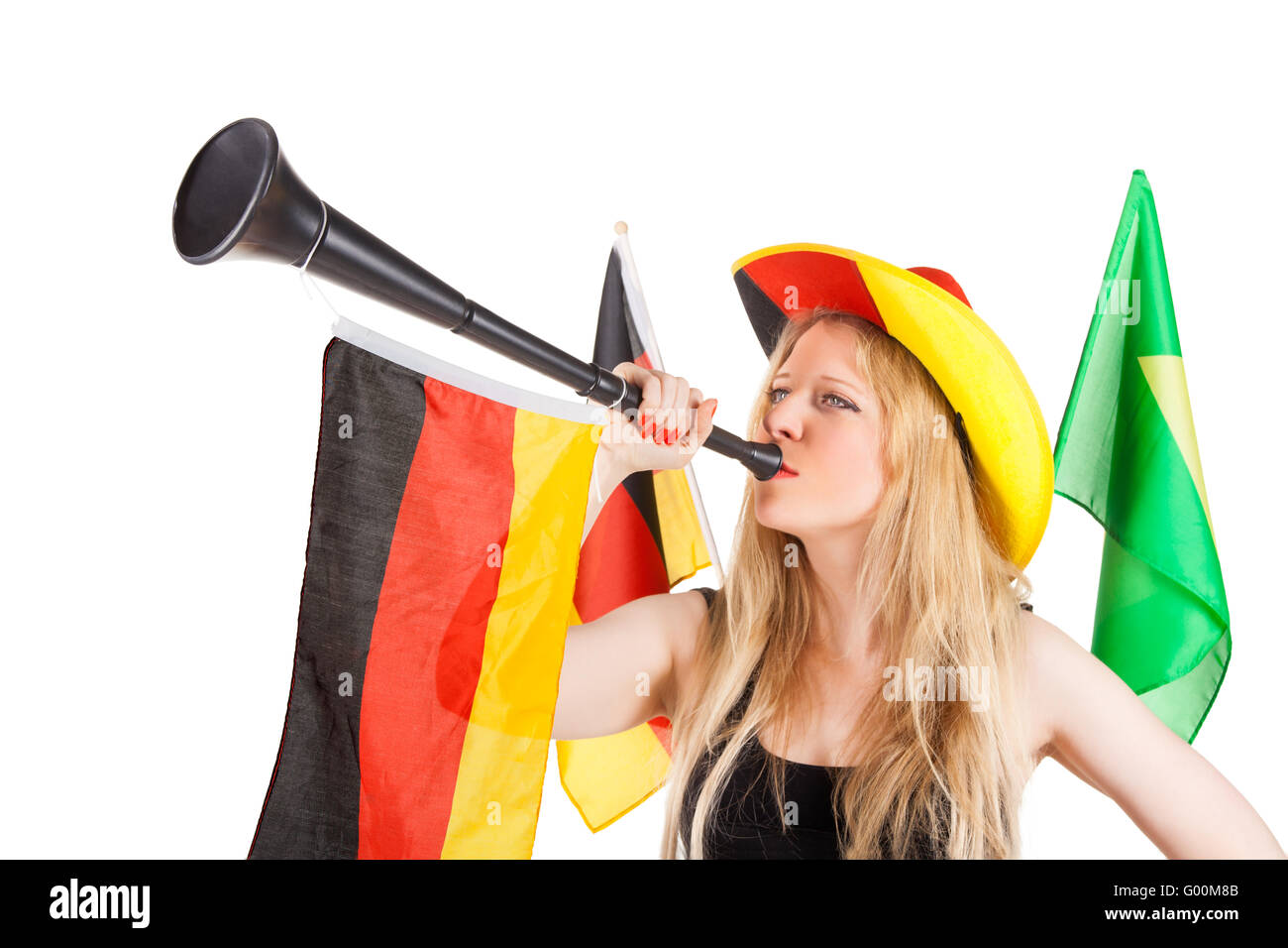 beautiful german soccer fan Stock Photo - Alamy