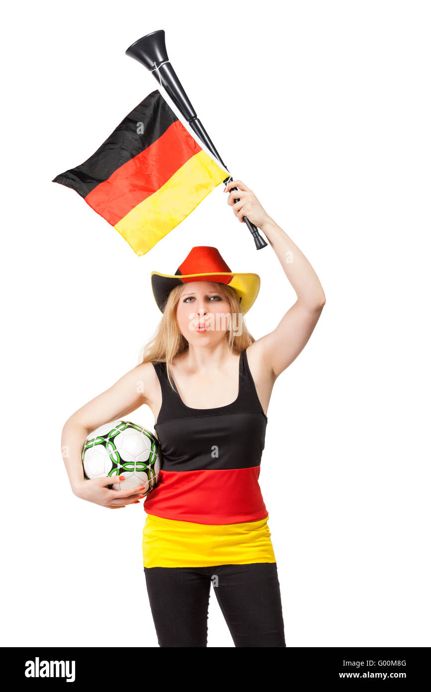 beautiful german soccer fan Stock Photo - Alamy