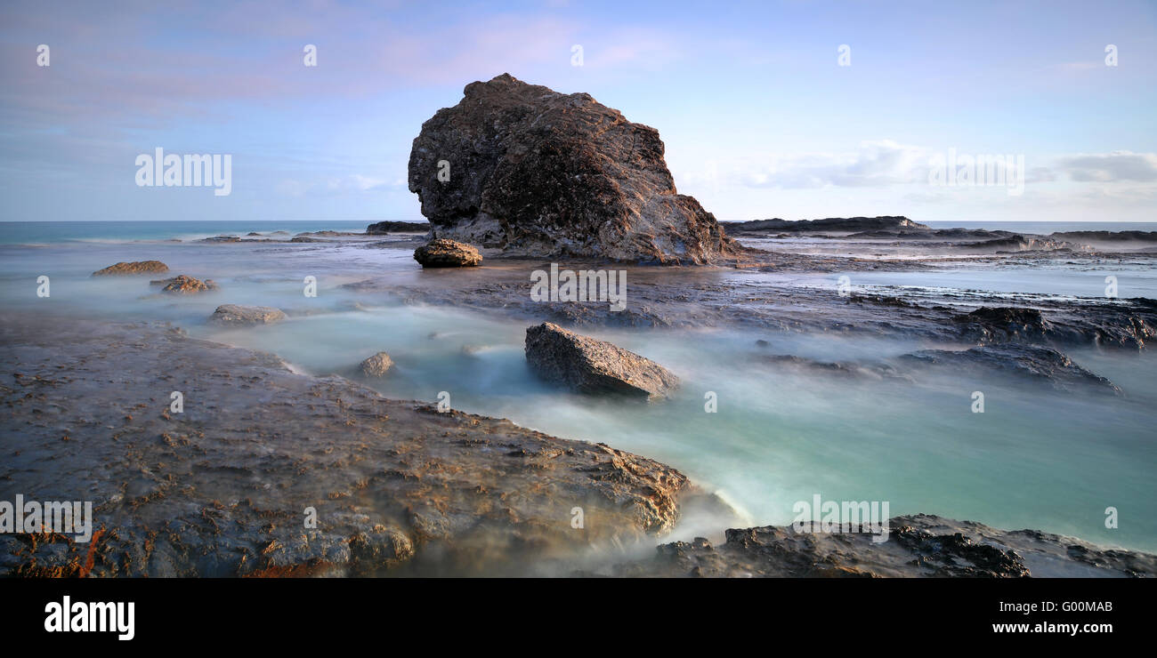 Currumbin Rock at sunrise Stock Photo - Alamy