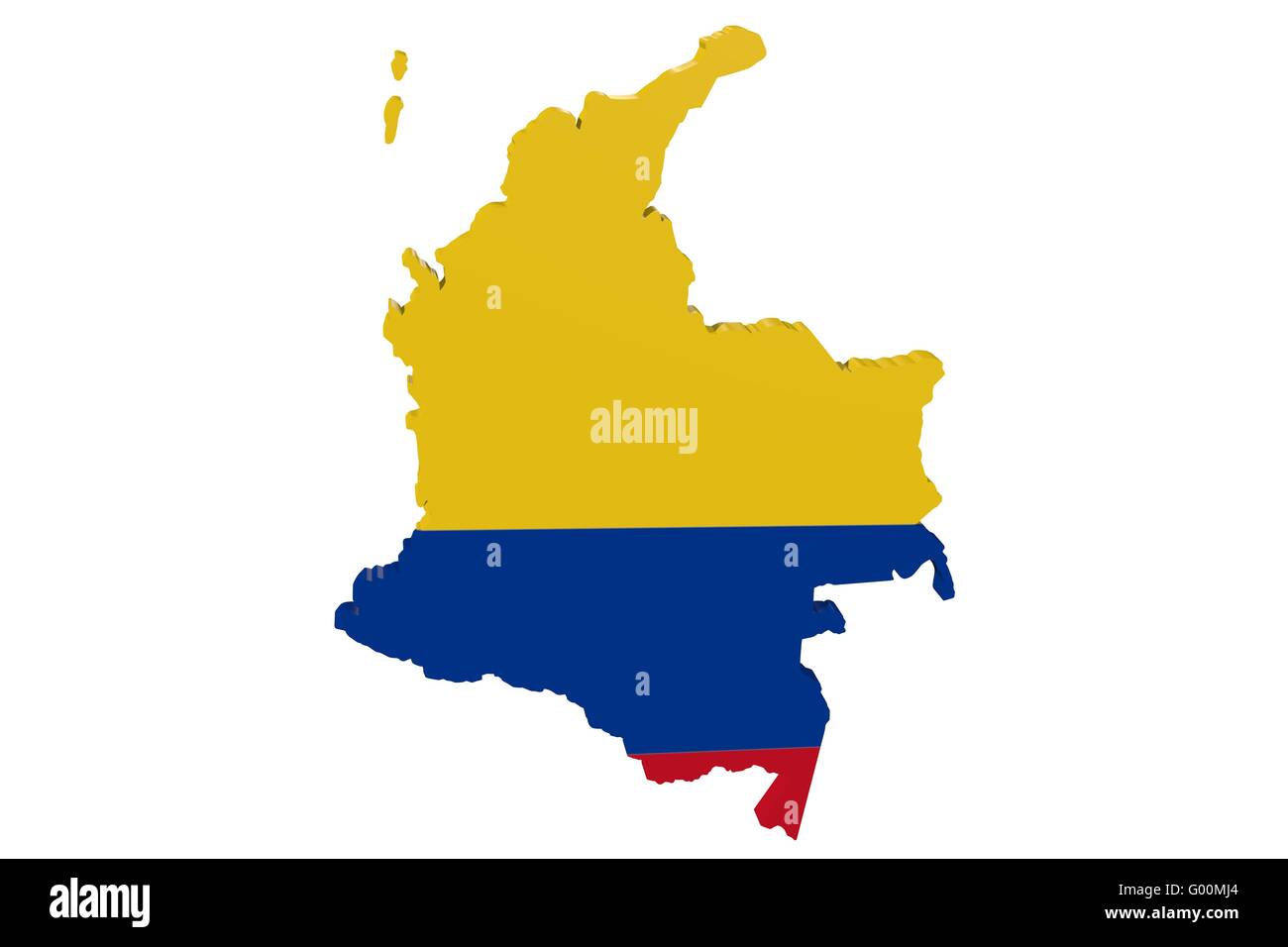Colombian map hi-res stock photography and images - Alamy