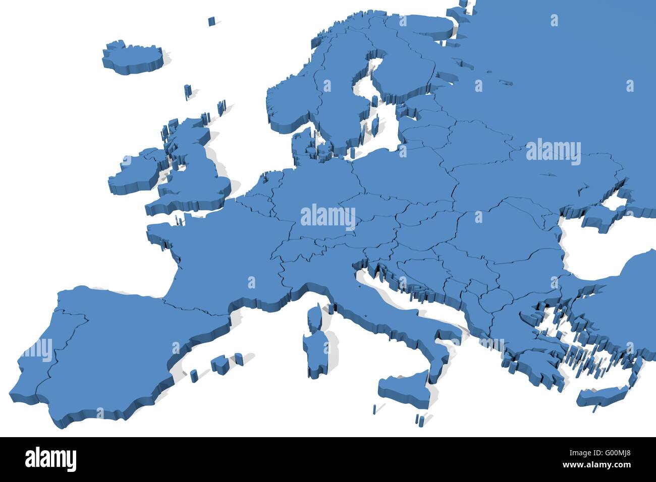 Europe map hi-res stock photography and images - Alamy