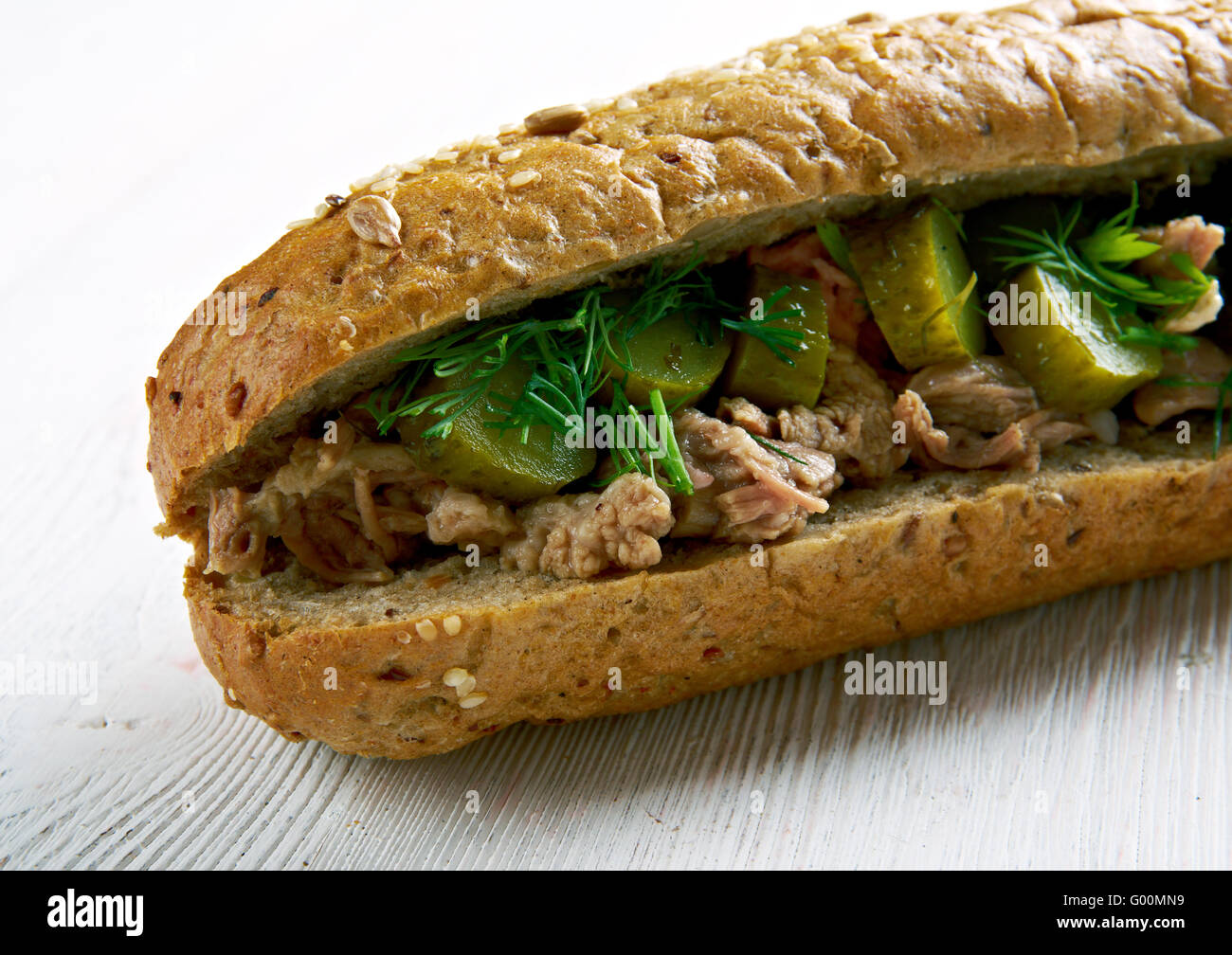 Italian Beef Sandwich Stock Photo - Alamy
