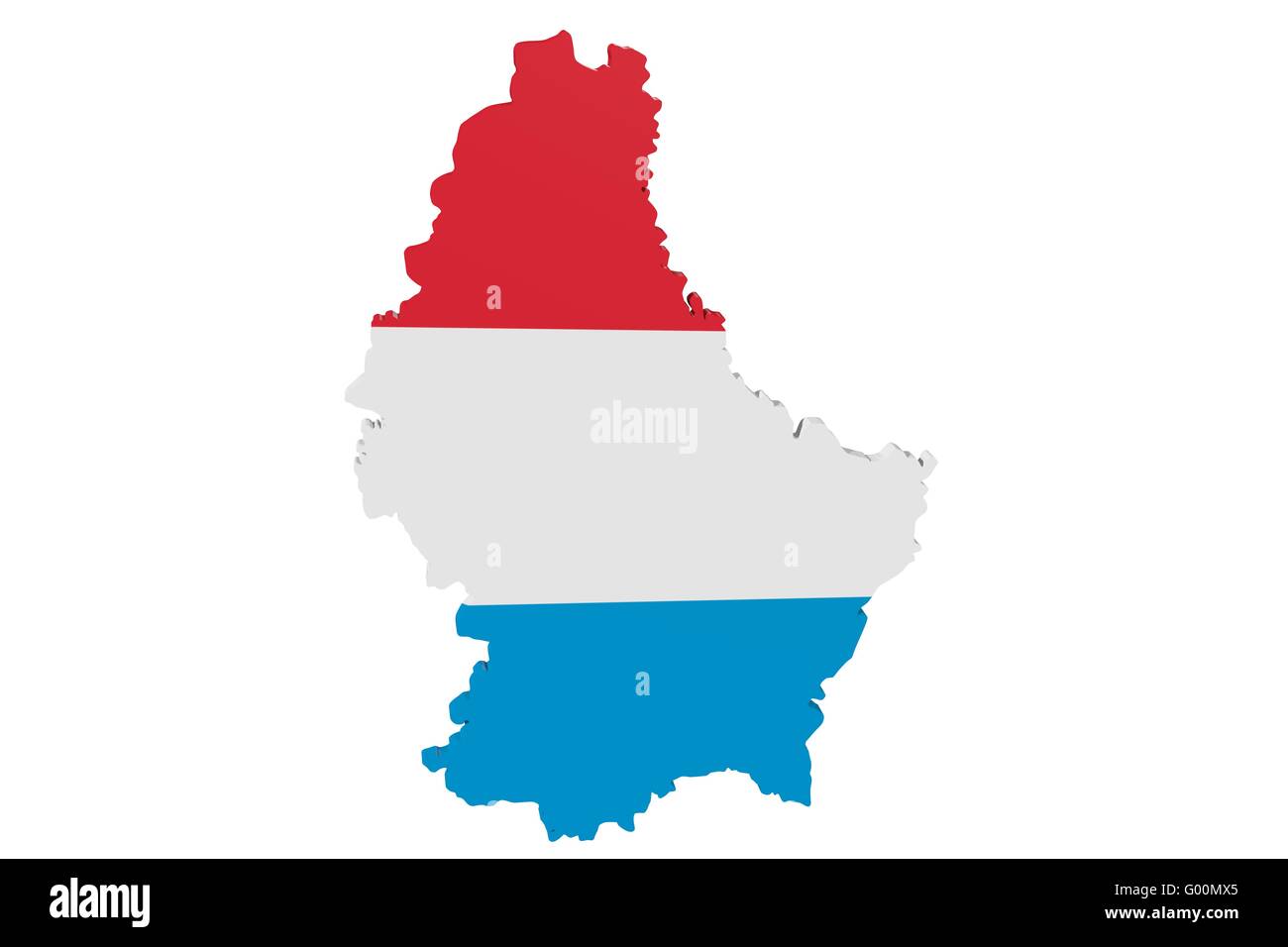 Map flag luxembourg europe hi-res stock photography and images - Alamy