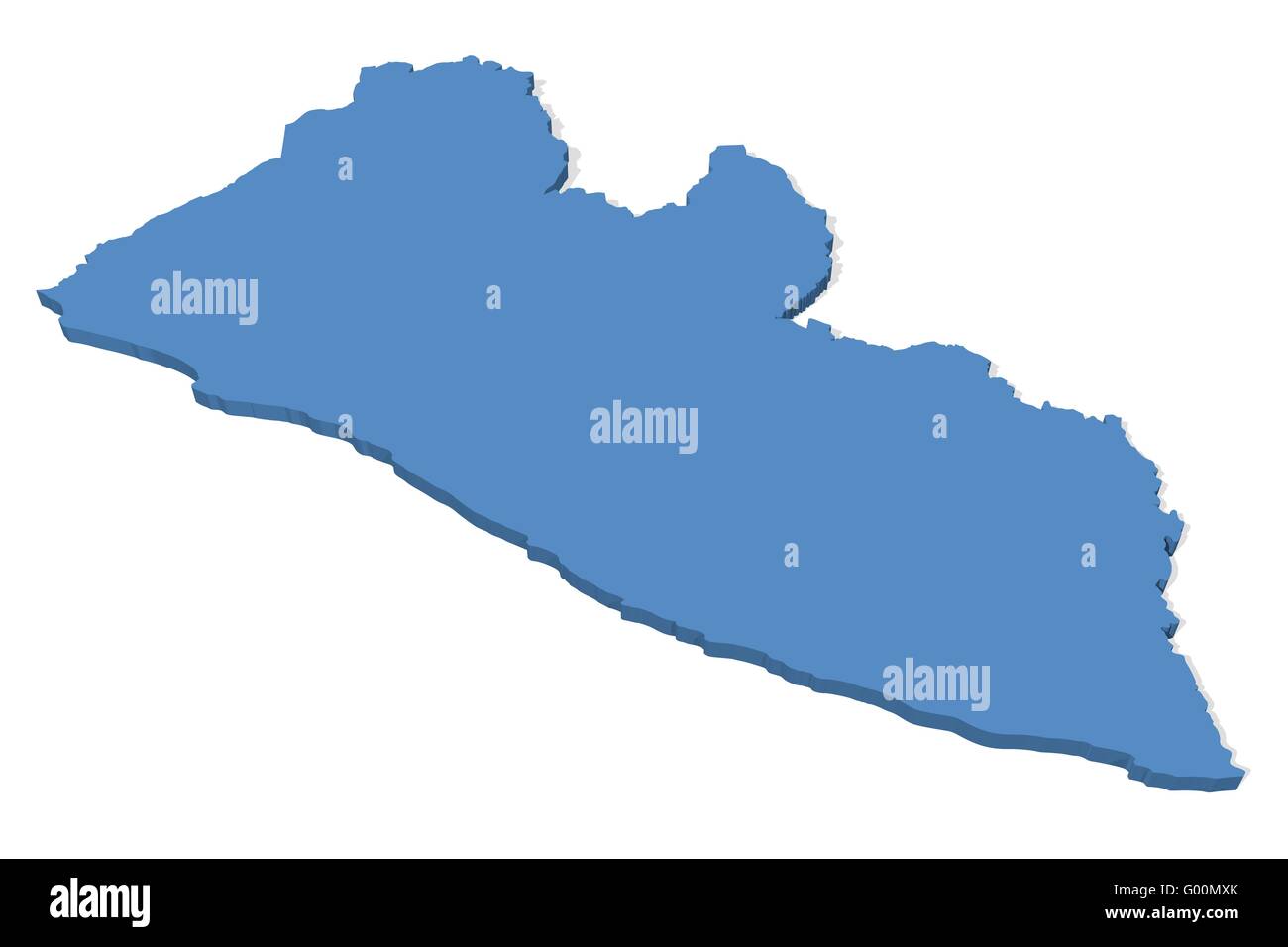 Liberia map hi-res stock photography and images - Alamy