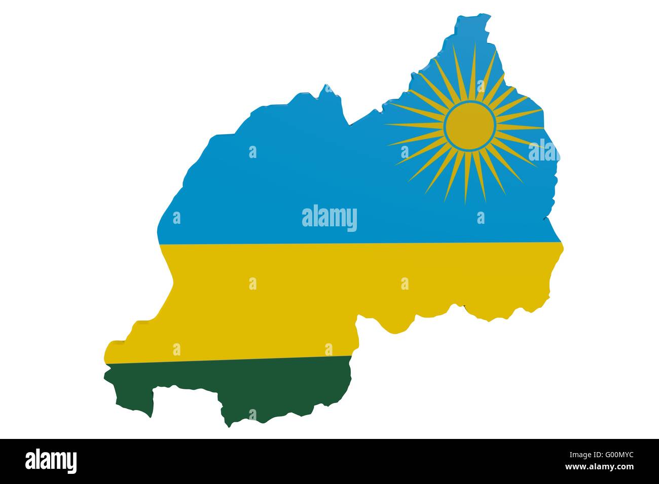 Rwandan flag hi-res stock photography and images - Alamy