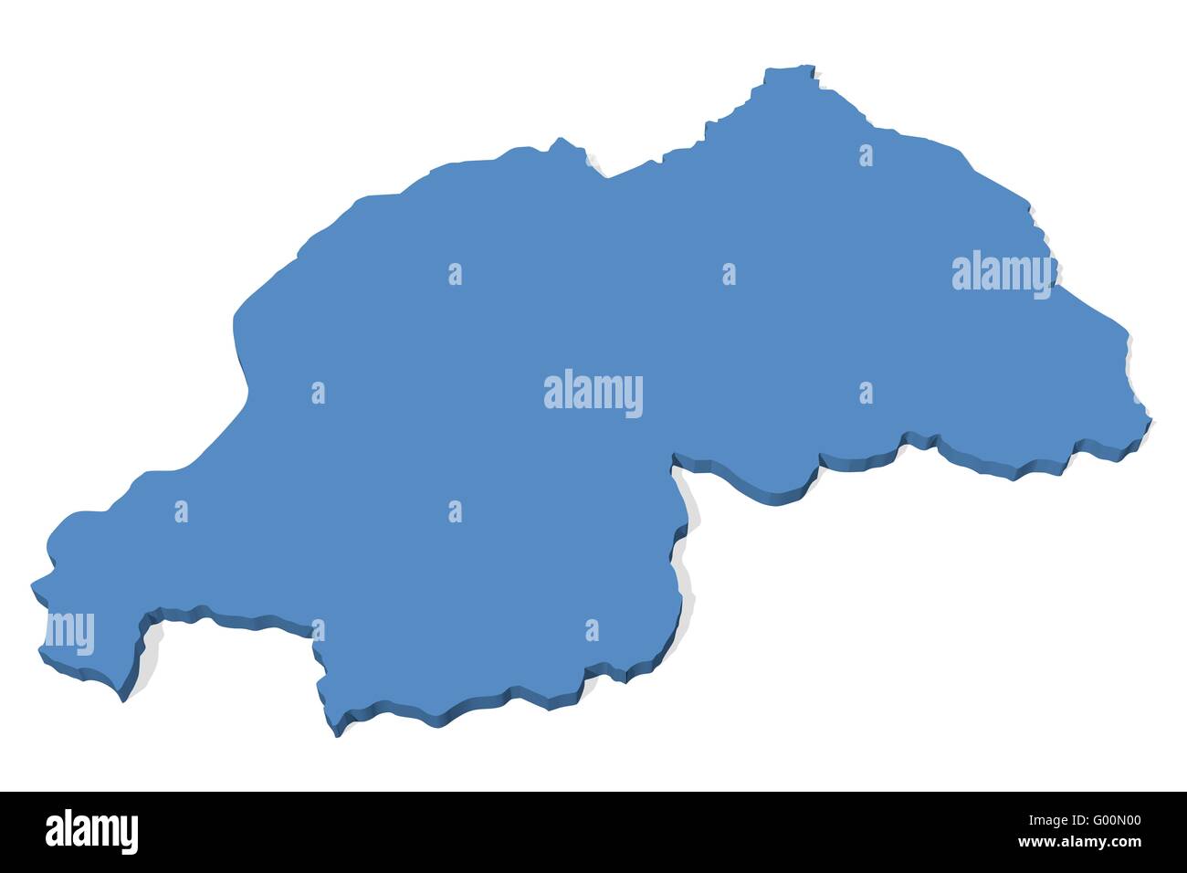 Rwanda map hi-res stock photography and images - Alamy