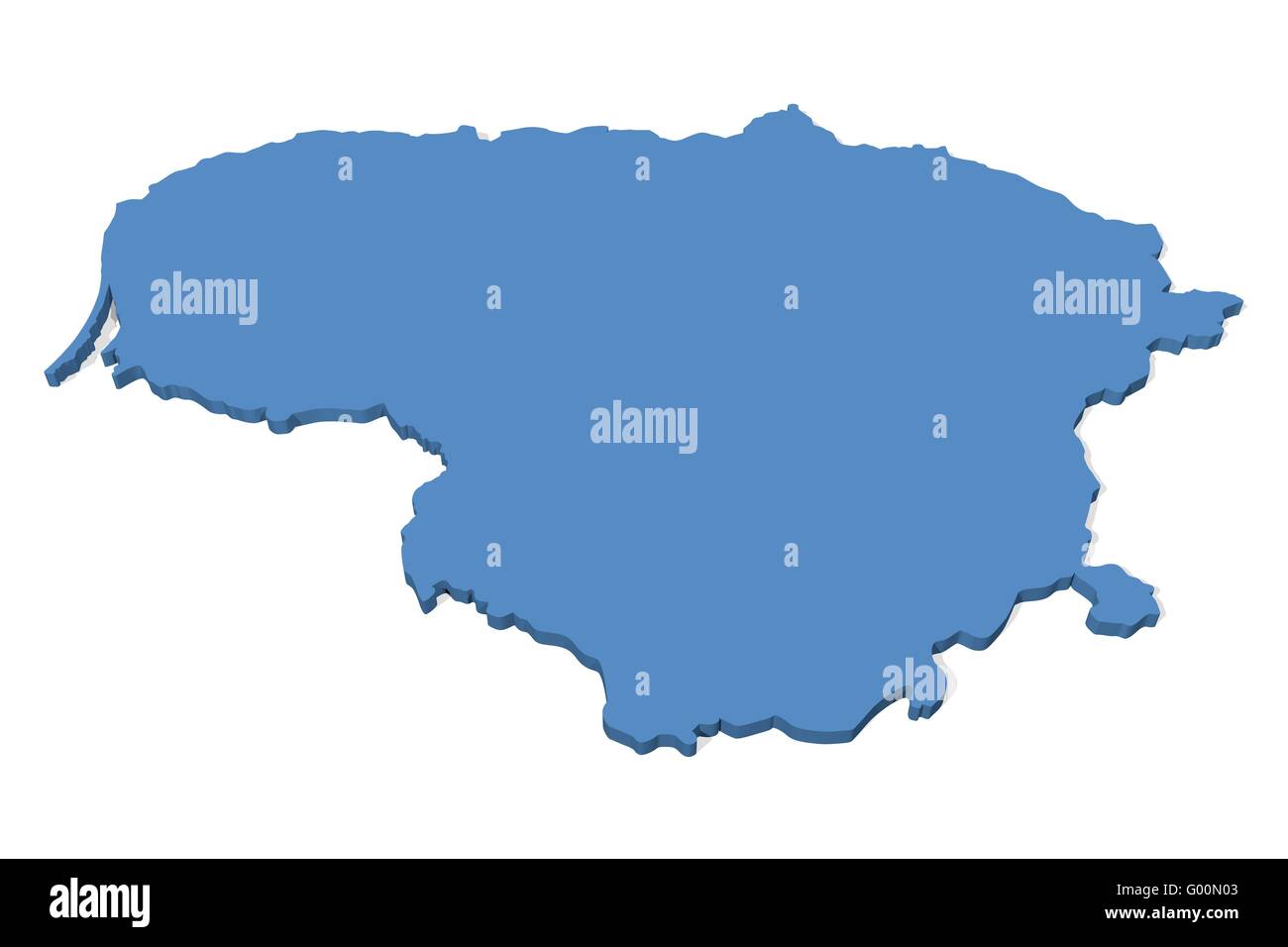 Lithuania map Cut Out Stock Images & Pictures - Alamy