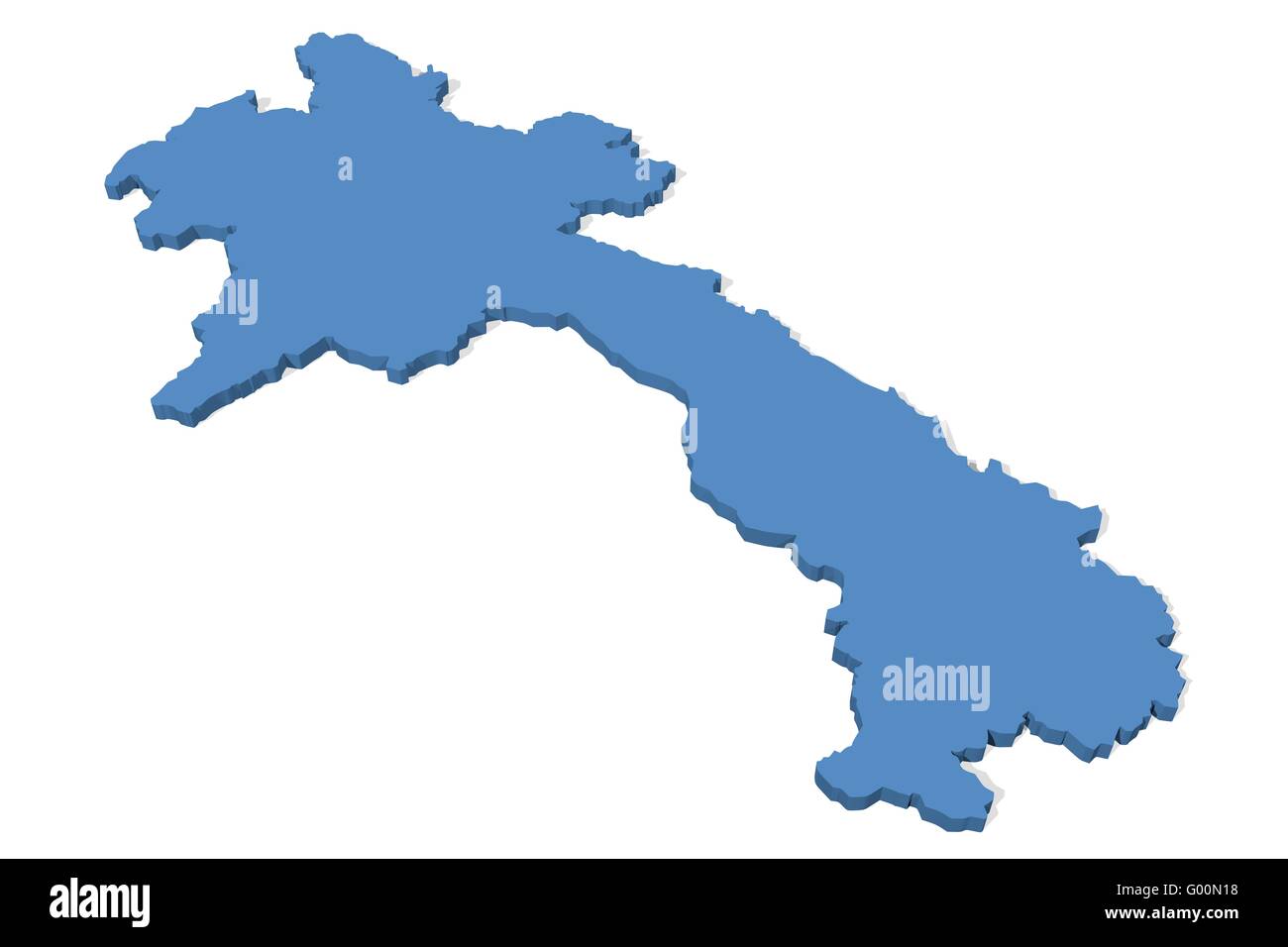 Map with laos Cut Out Stock Images & Pictures - Alamy