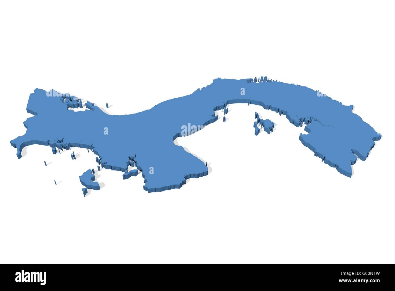 Map panama hi-res stock photography and images - Alamy