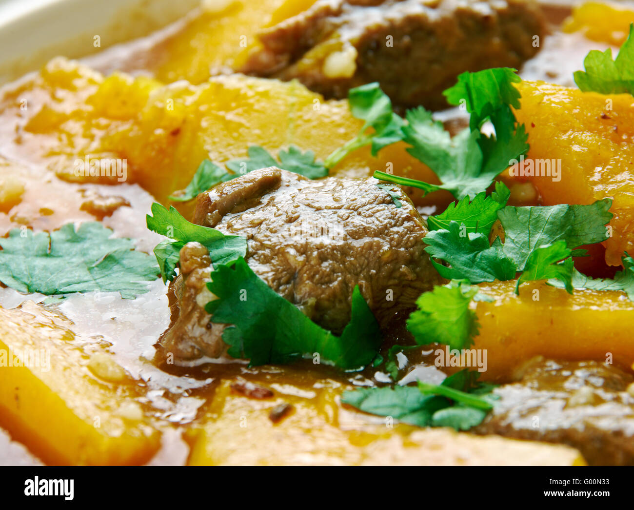 Beef Squash Stew Stock Photo - Alamy