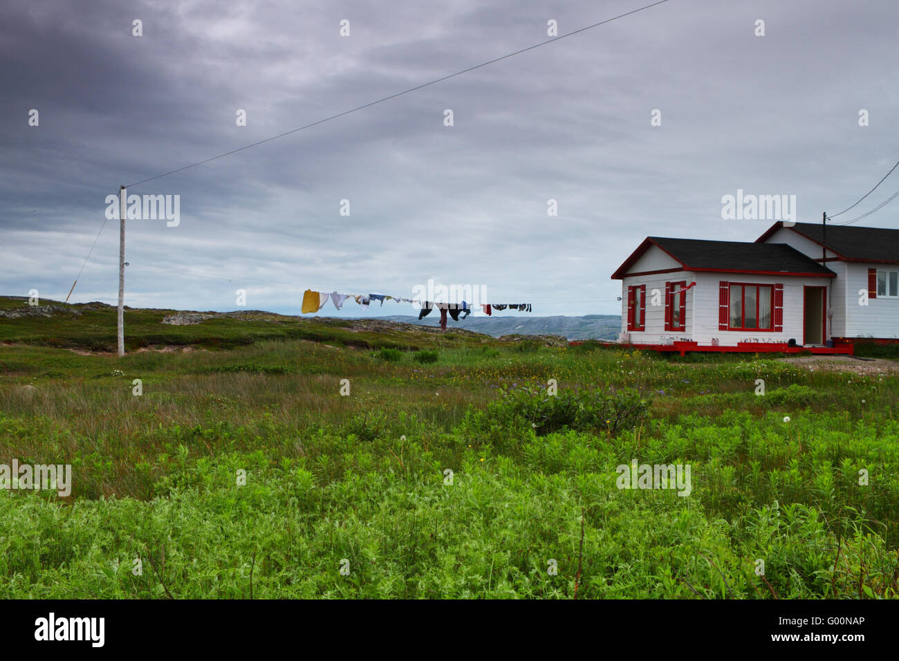 Clothesline newfoundland hi-res stock photography and images - Alamy