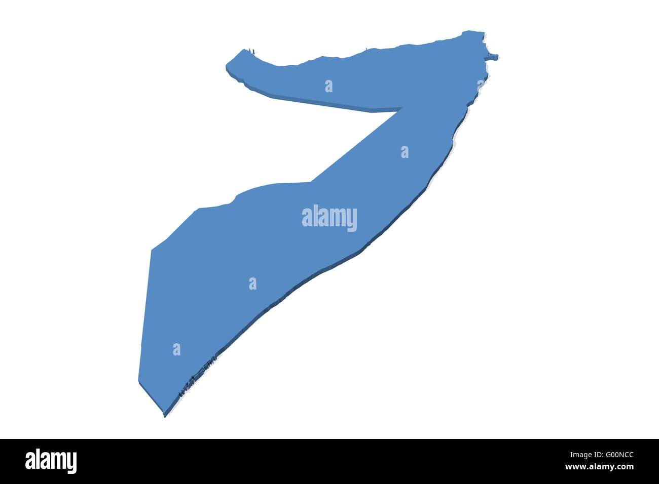 Country somalia map Cut Out Stock Images & Pictures - Alamy