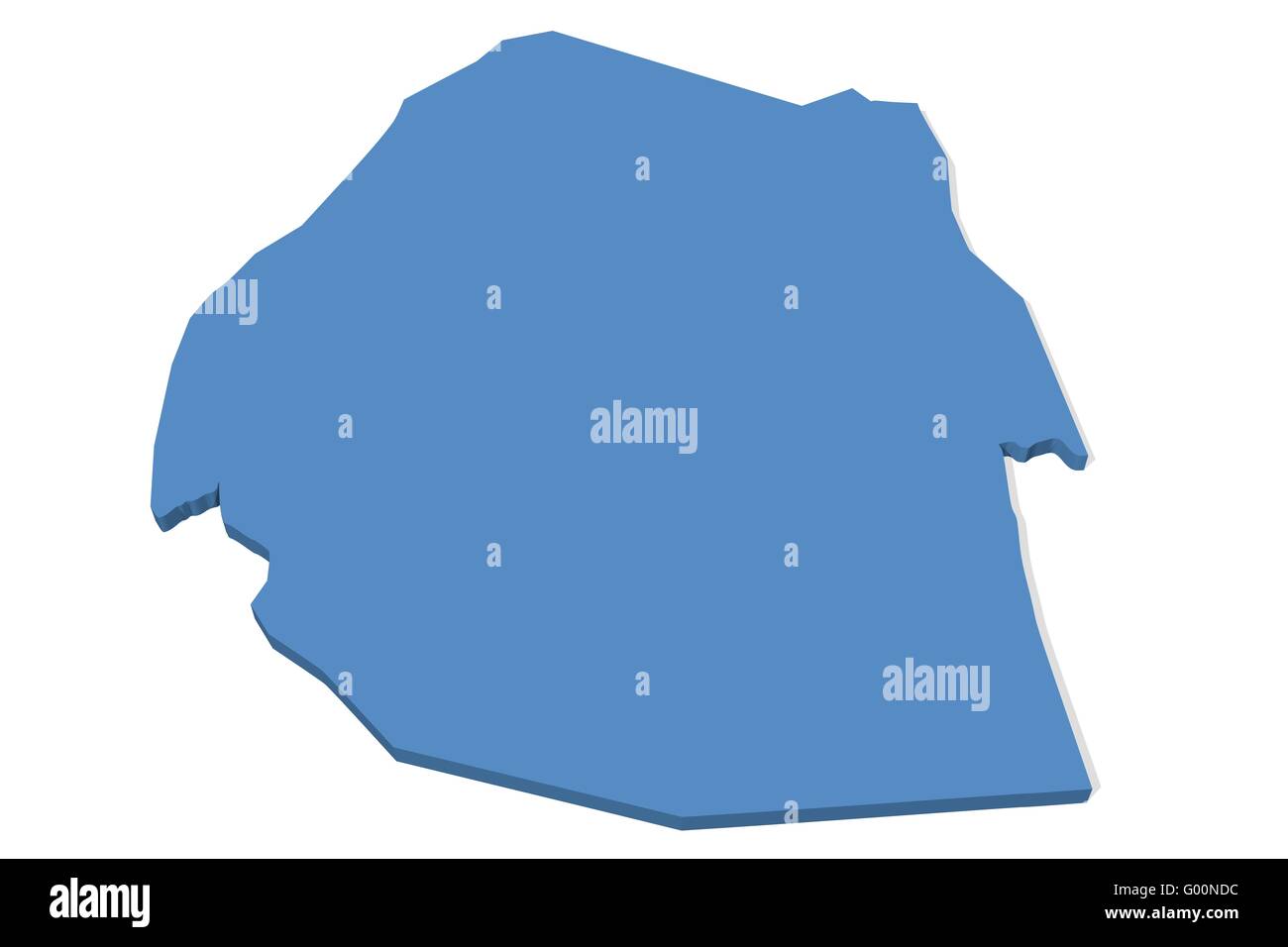 Map of swaziland hi-res stock photography and images - Alamy