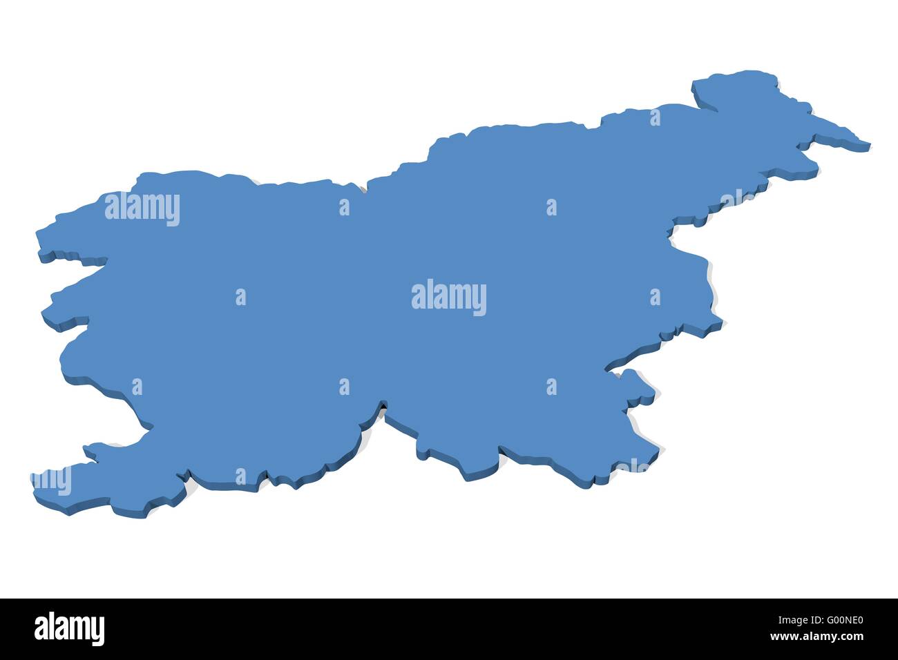Slovenia map hi-res stock photography and images - Alamy