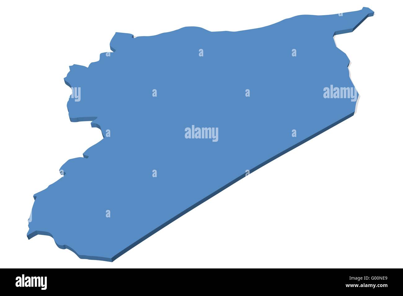 Syria map hi-res stock photography and images - Alamy