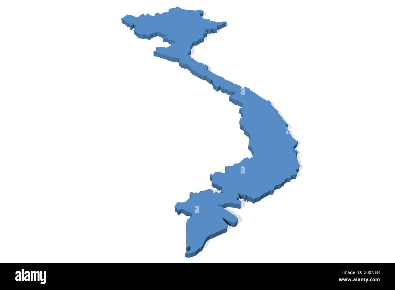 Geographic map of vietnam