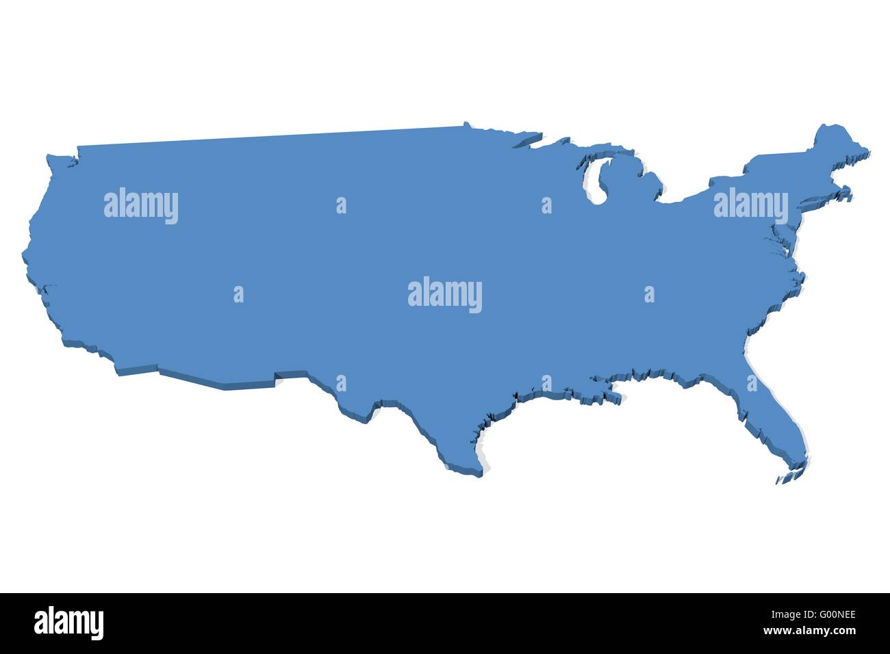 United states map Cut Out Stock Images & Pictures - Alamy