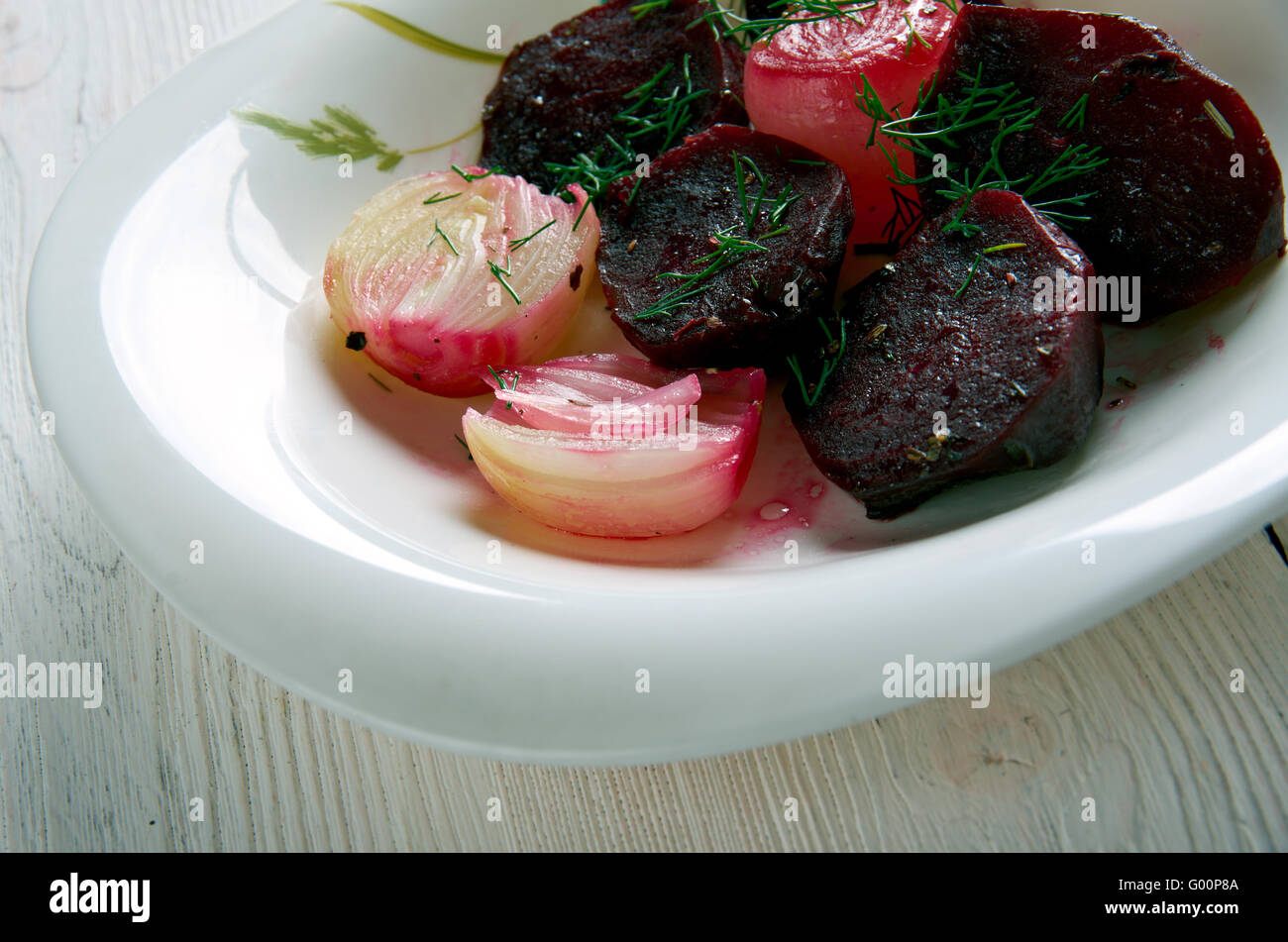 Balsamic Roasted Beet Stock Photo - Alamy