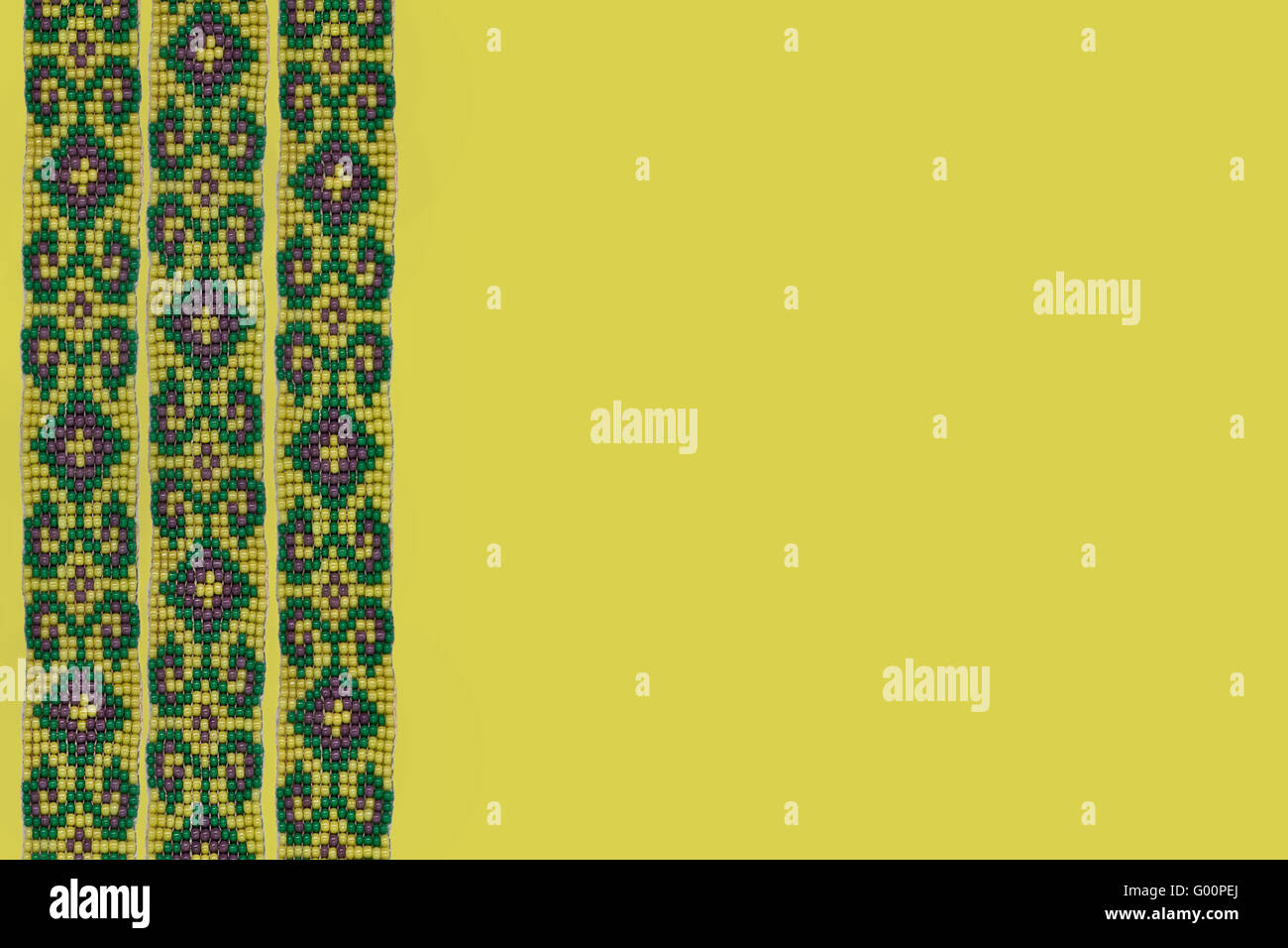 background with a border of bead patterns Stock Photo - Alamy