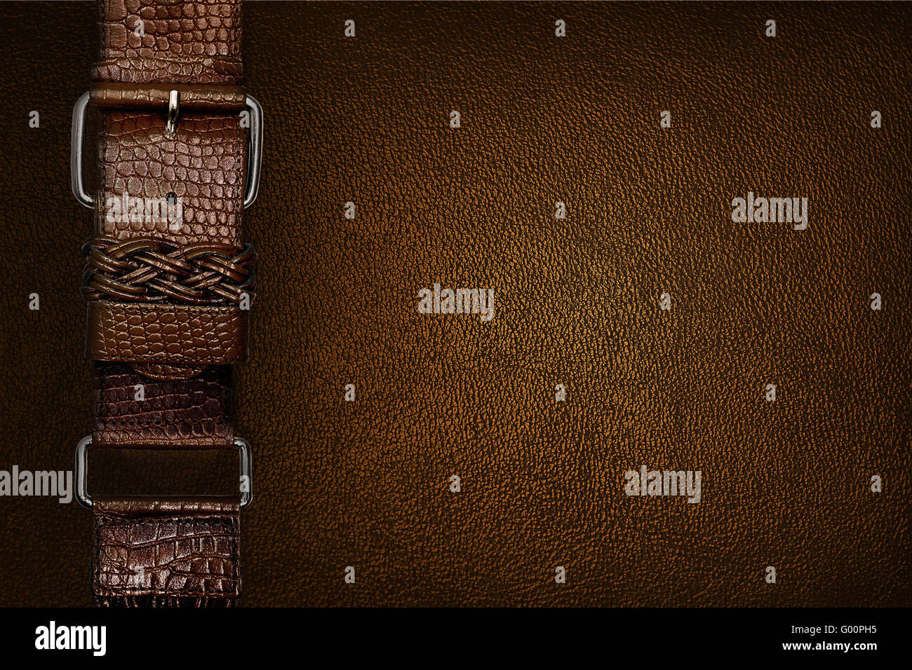 belt on background leather texture closeup Stock Photo - Alamy