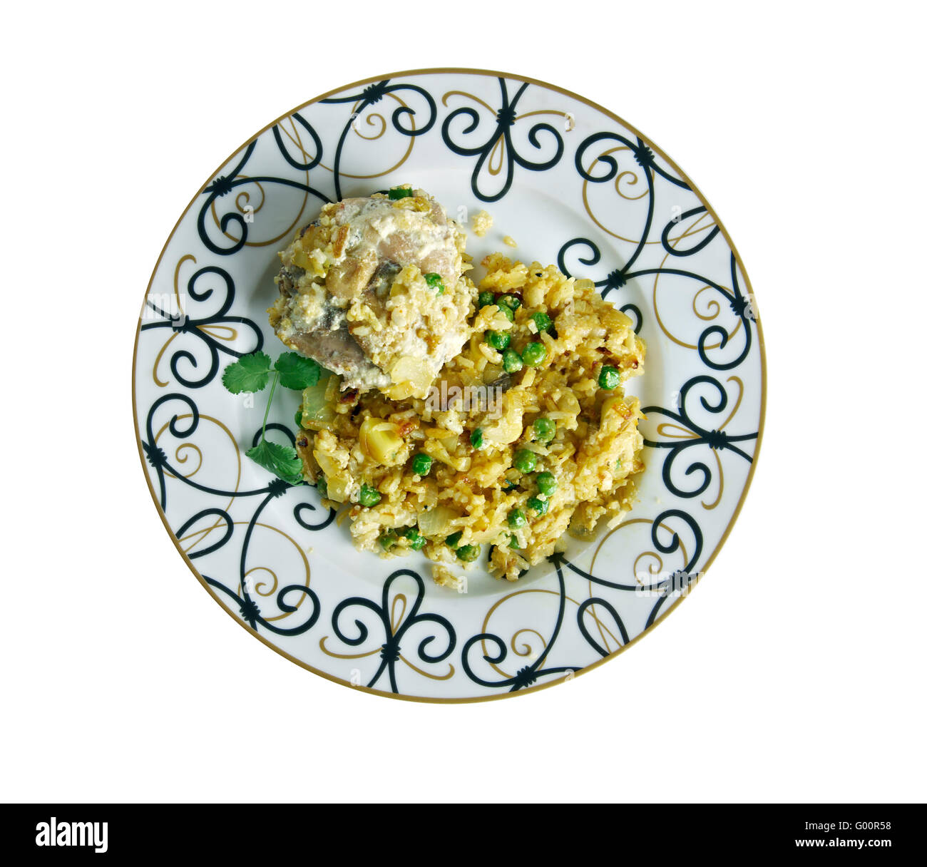Spicy chicken pulao Cut Out Stock Images & Pictures - Alamy