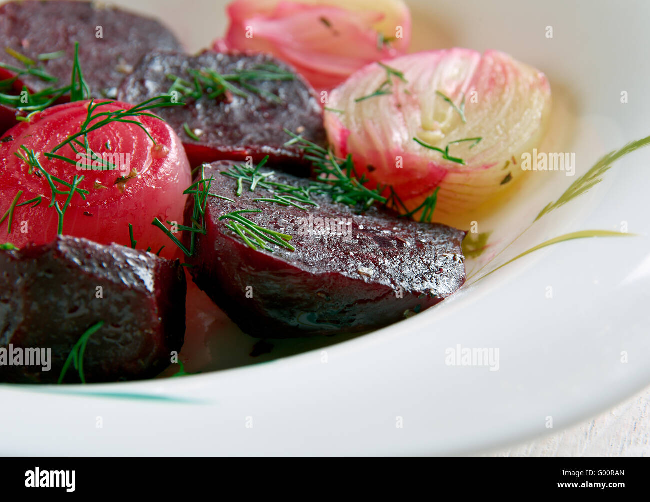Balsamic Roasted Beet Stock Photo - Alamy