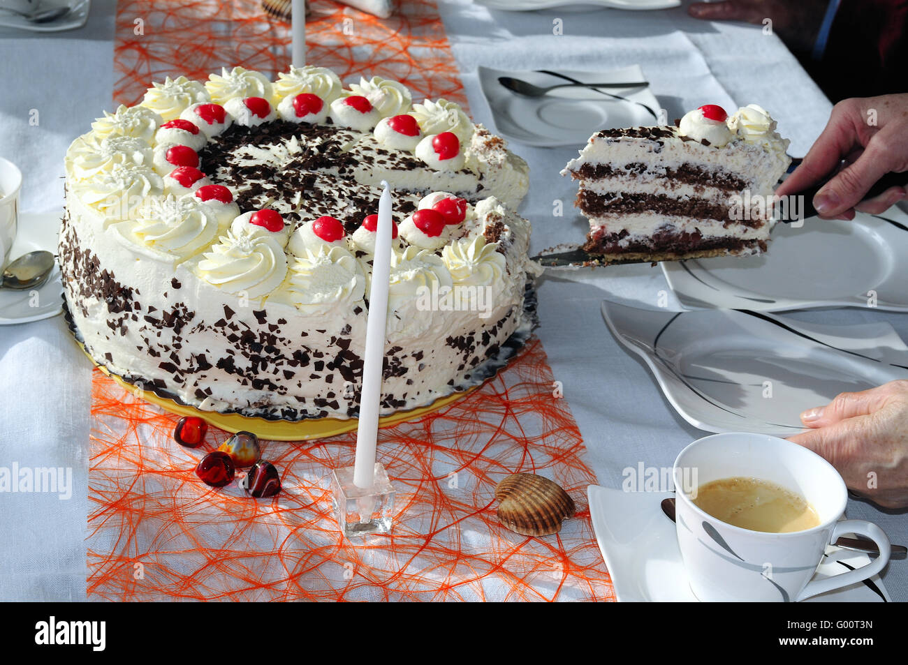 Schwarzwaelder Kirsch Torte High Resolution Stock Photography and ...