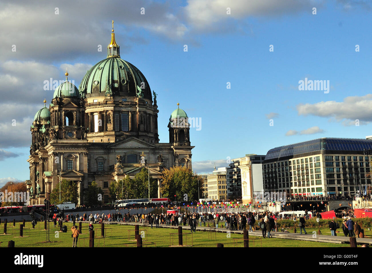 The facade and the front colonnade of the cathedral hi-res stock ...