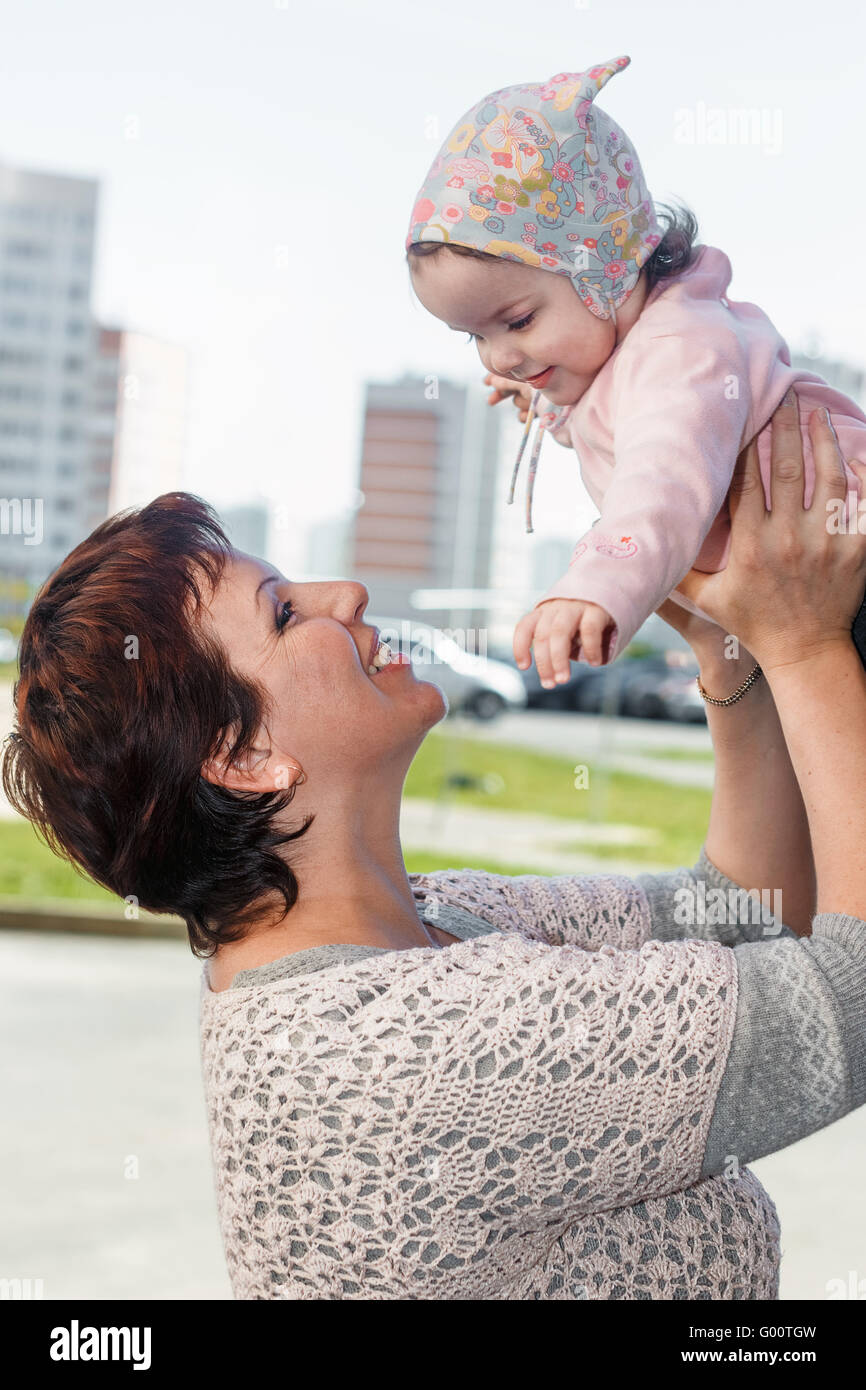 Portrait of a happy mother Stock Photo - Alamy