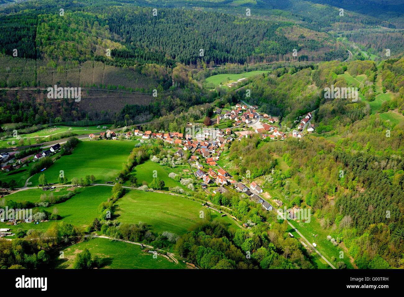 Krommenthal, district Main Spessart Stock Photo - Alamy