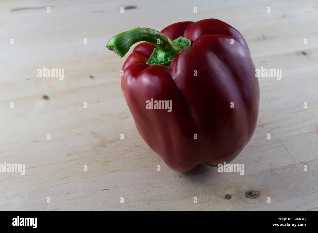 Red biological pepper, as Mediterranean fresh vegetable isolated on ...