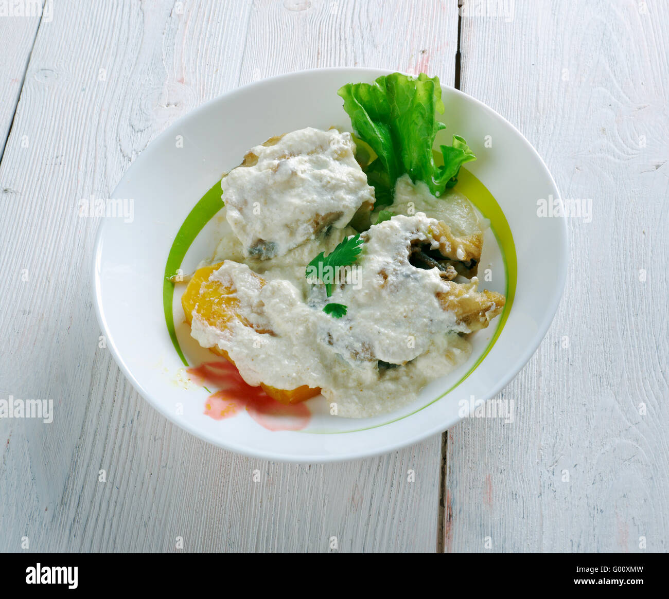 Run down stew - dish in Jamaican cuisine and Tobago cuisine Stock Photo ...