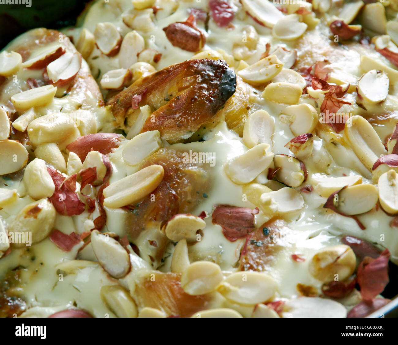 Flying Jacob - Swedish casserole that consists of chicken, cream, chili ...