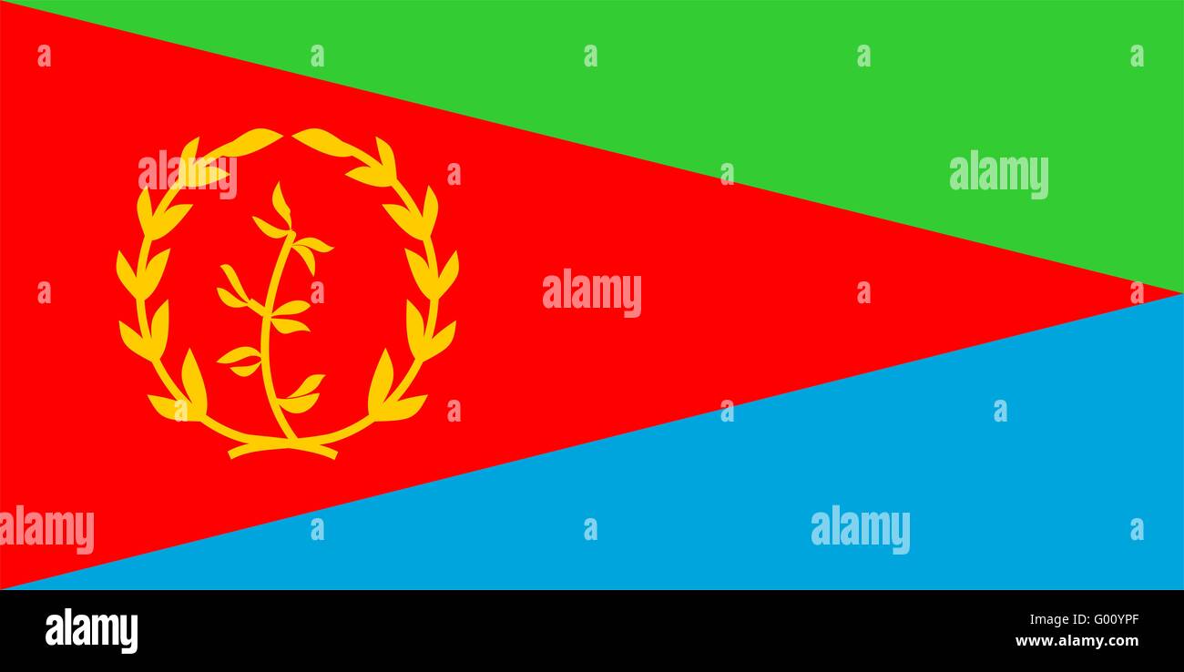 Flag Of Eritrea Stock Photo - Alamy