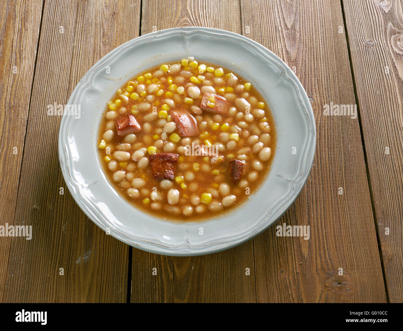 Tihove - Stew of corn beans and peanut butter.African cuisine Stock ...