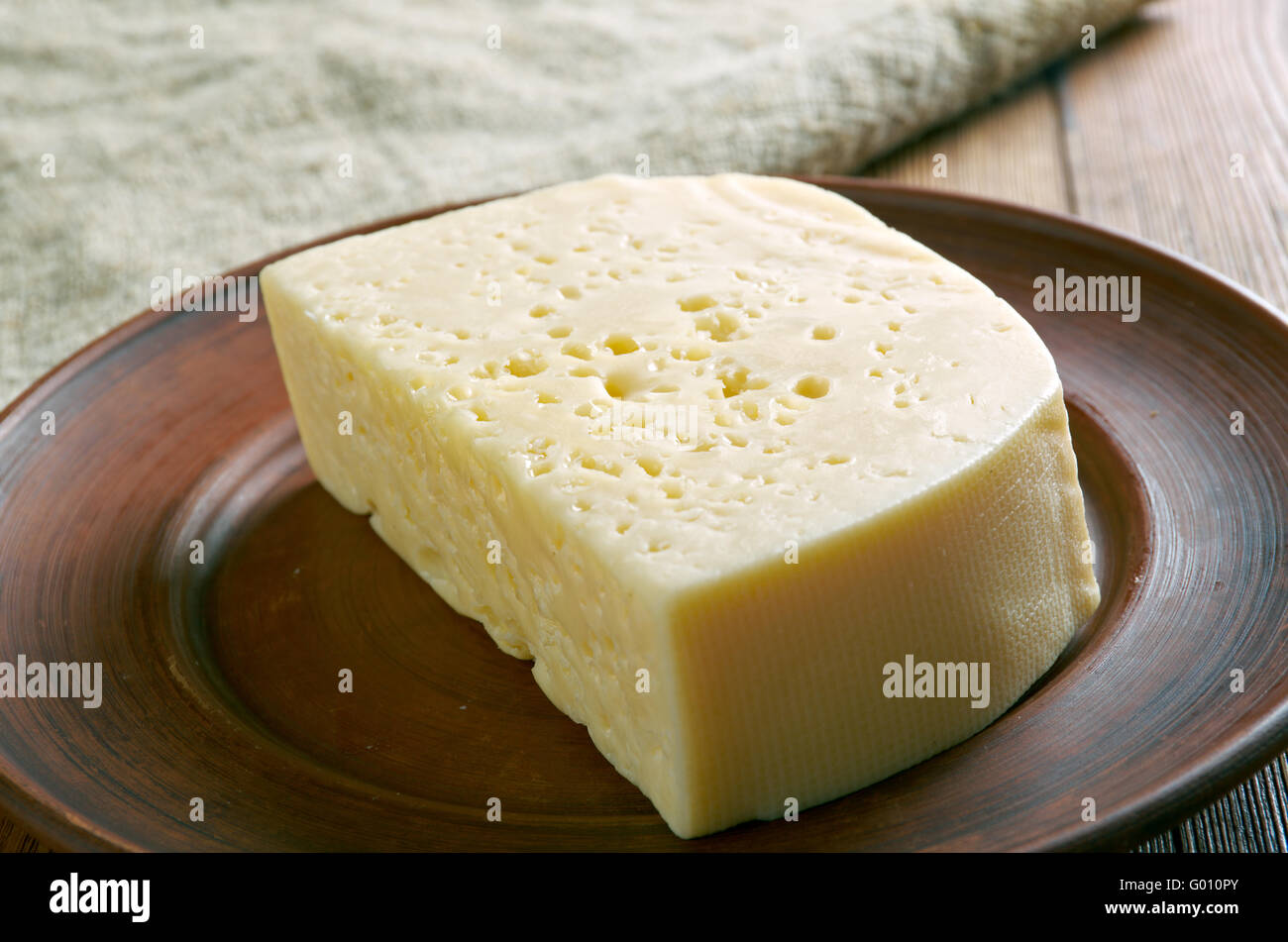 Mihalich Peyniri - sheeps milk cheese from Turkey Stock Photo - Alamy