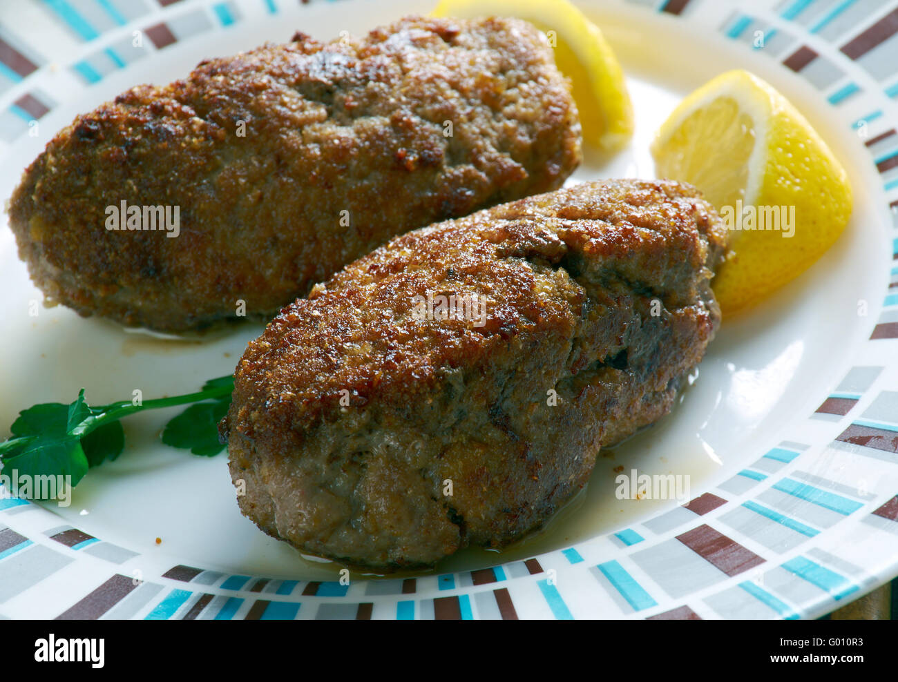 Sheftalia traditional Cypriot food Stock Photo - Alamy
