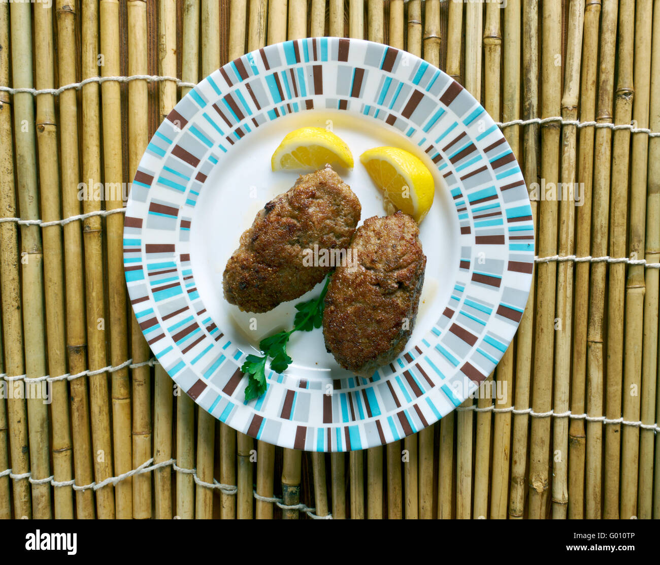 Sheftalia traditional Cypriot food Stock Photo - Alamy