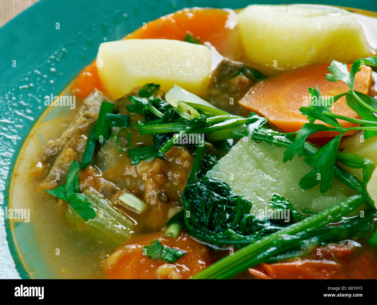 Cow Foot Soup popular and well loved dish in the Caribbean Stock Photo ...