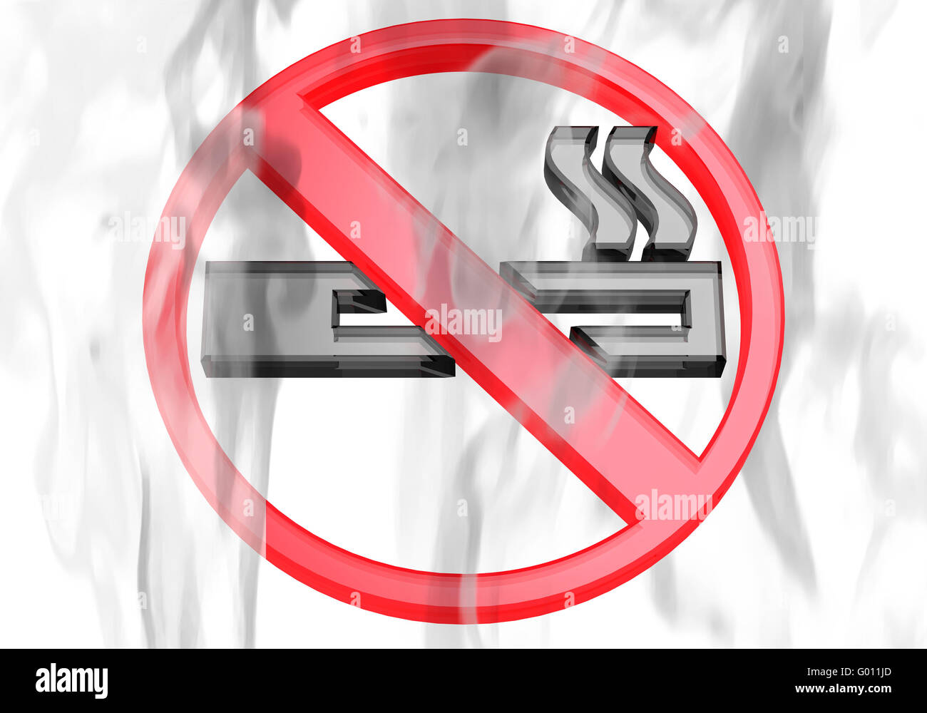 no smoking rauch wei§ Stock Photo - Alamy