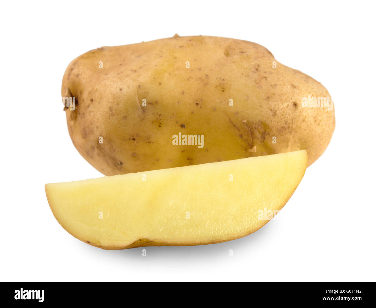 potato on white background Stock Photo - Alamy