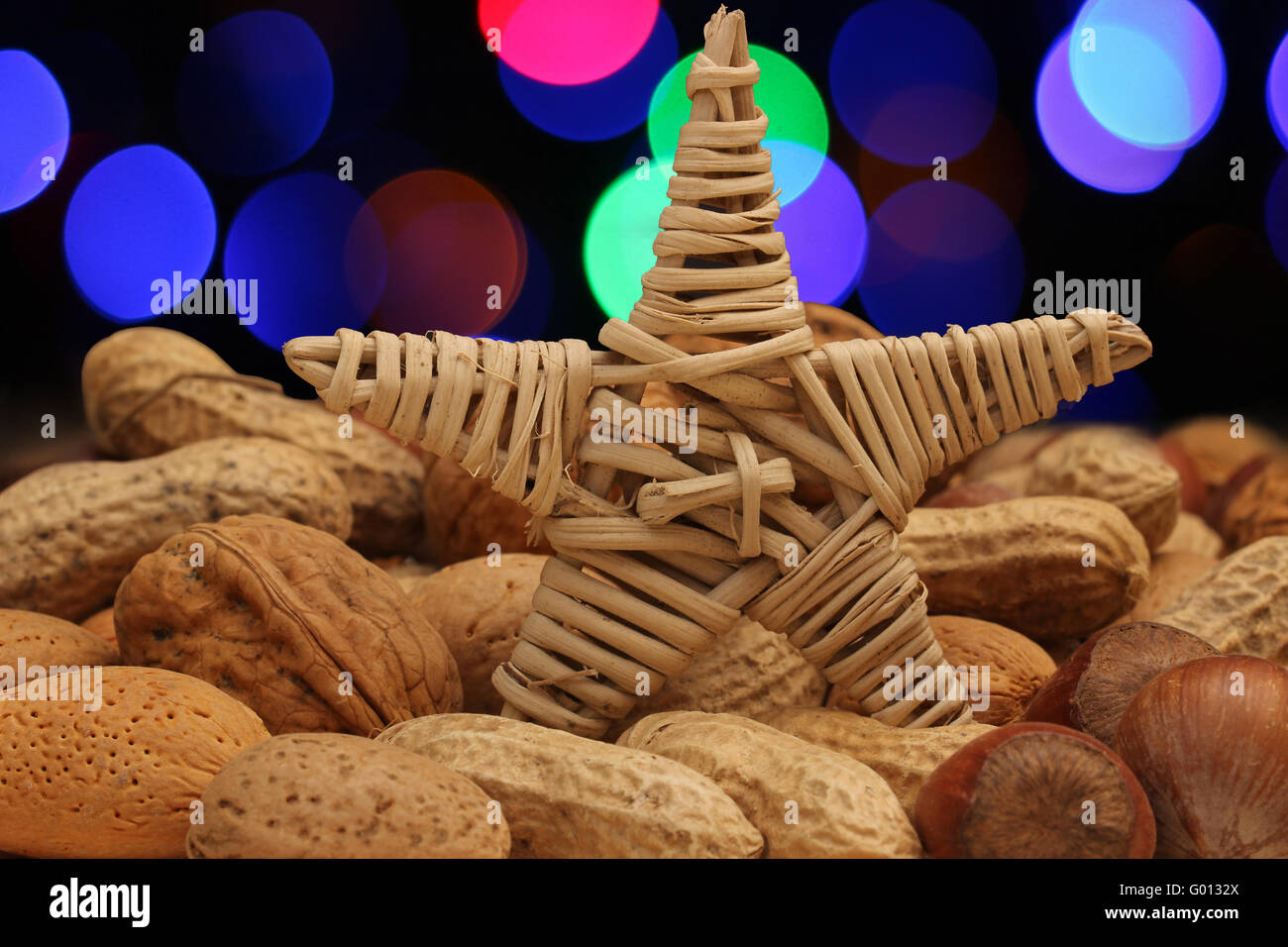nuts and star Stock Photo - Alamy