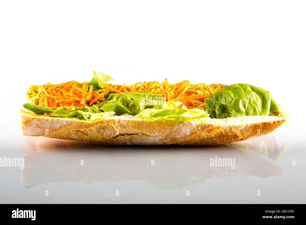 Chicken curry sandwich Stock Photo - Alamy