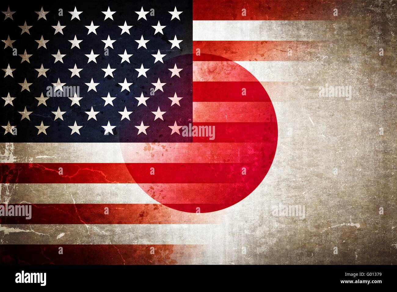 Us vs japan flag hi-res stock photography and images - Alamy