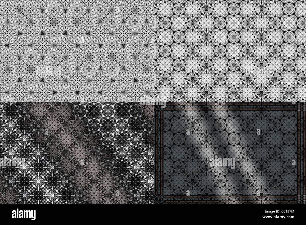 Four patterns hi-res stock photography and images - Alamy
