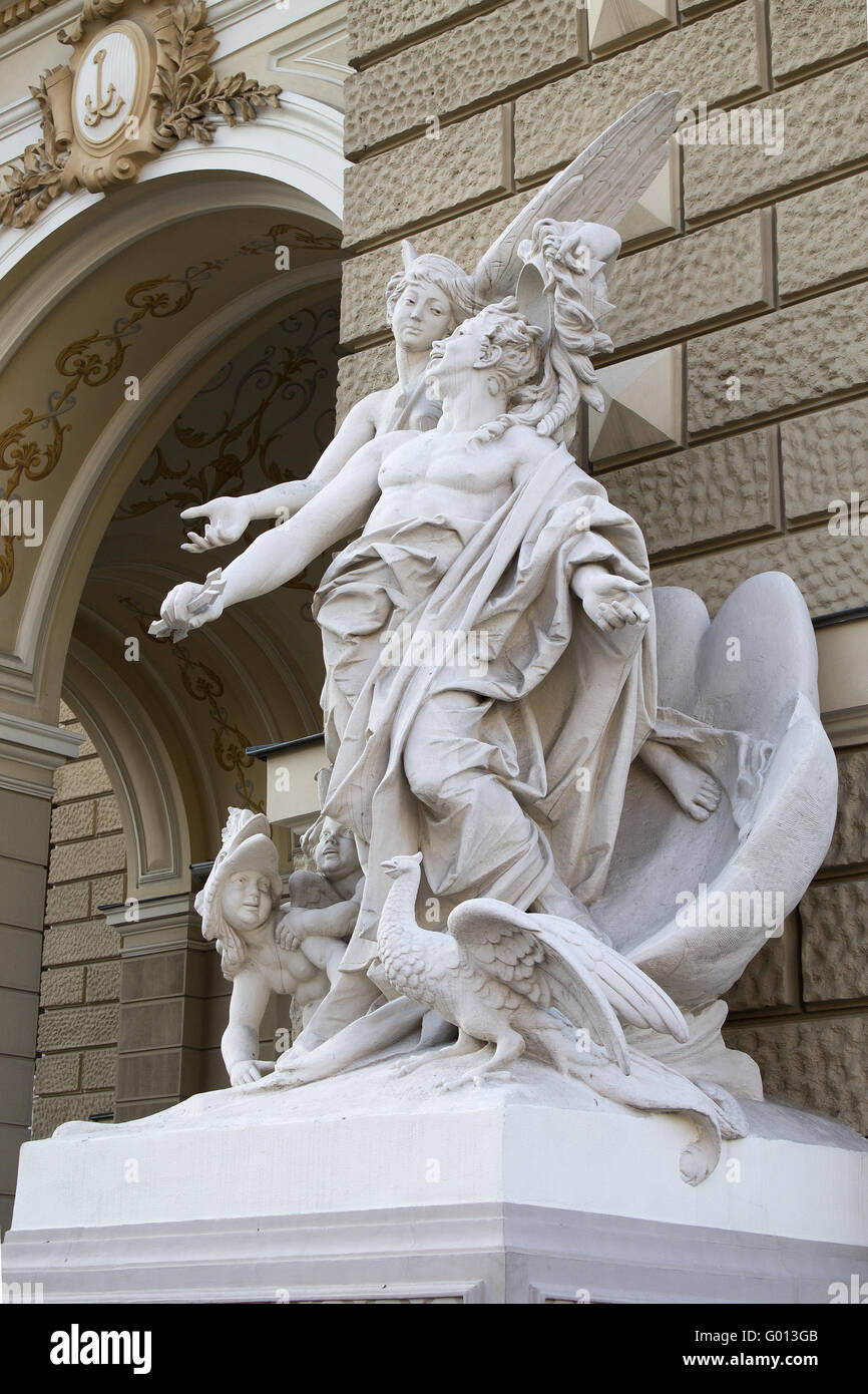 Sculpture at the Odessa Opera theater Stock Photo - Alamy