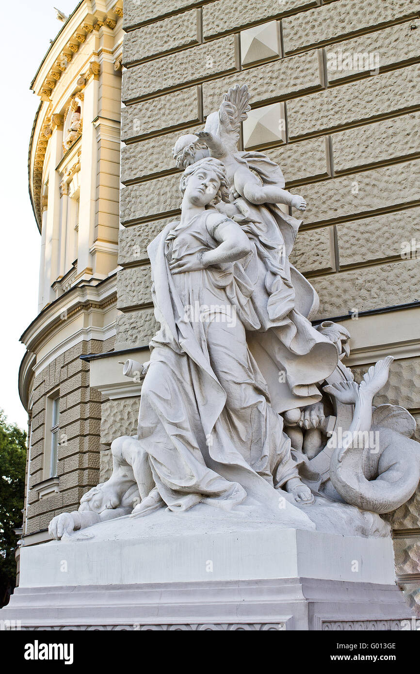 Sculpture at the Odessa Opera theater Stock Photo - Alamy