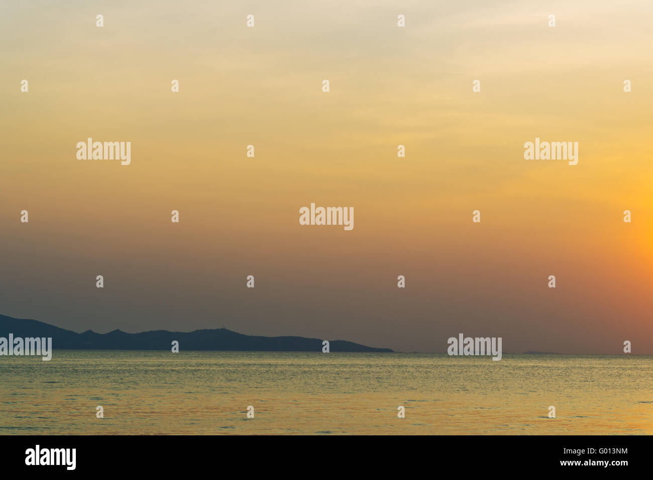 orange sea sunset Stock Photo - Alamy