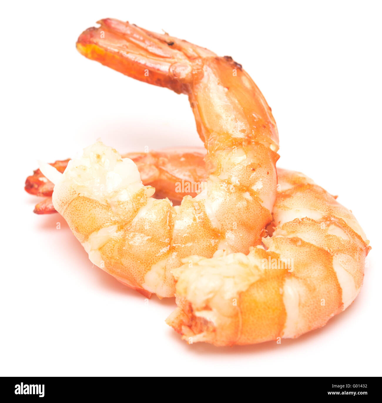 Grilled sea fish prawns Cut Out Stock Images & Pictures - Alamy
