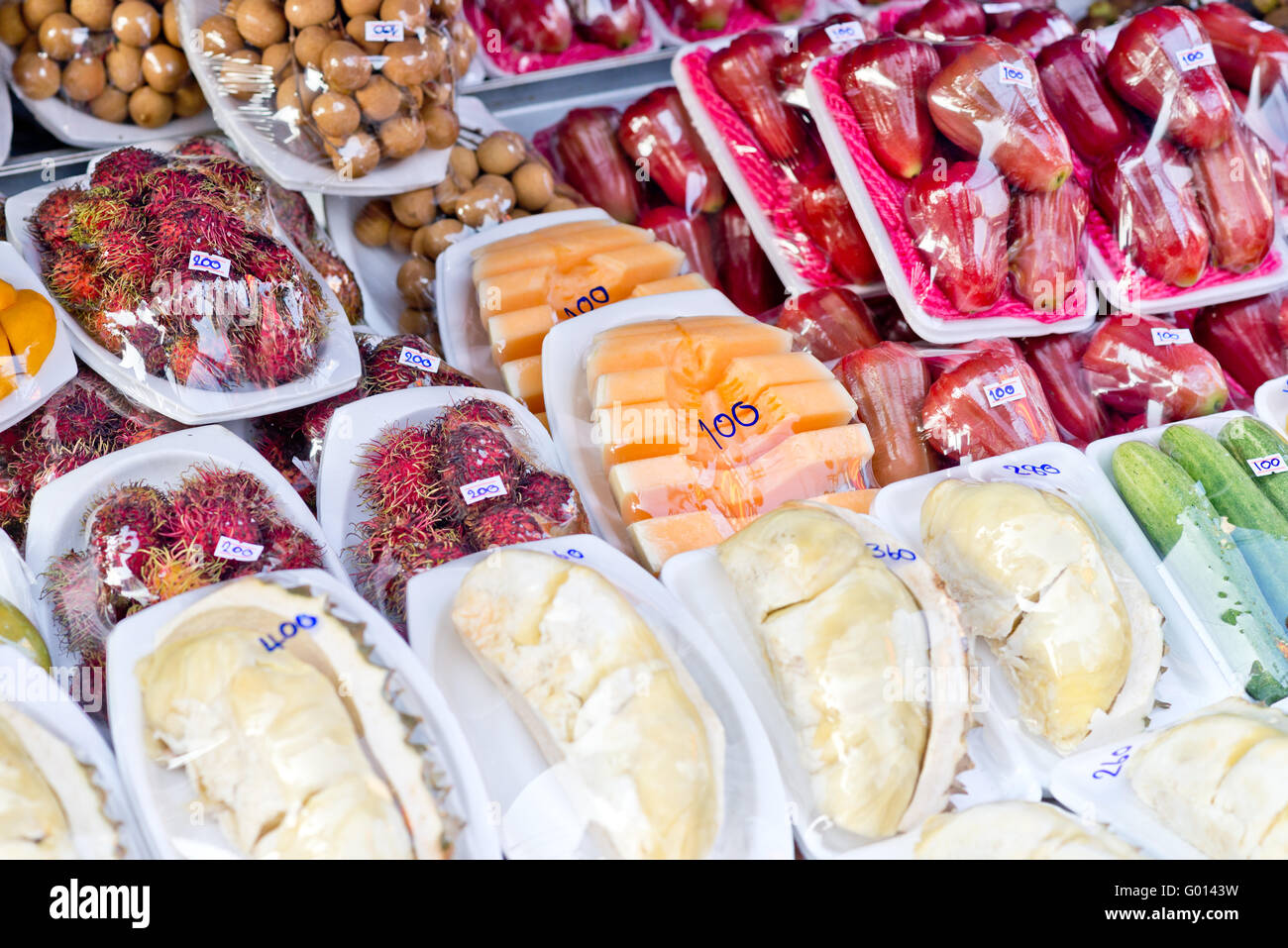fresh fruits in packing Stock Photo - Alamy